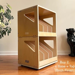 Vinyl LP Record Storage Crate - Stackable - Etsy