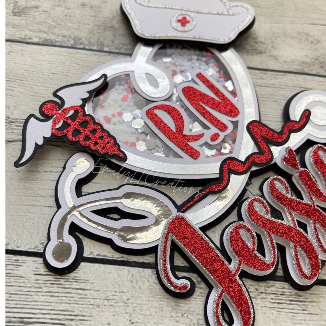 Nurse Cake Topper RN Cake Topper Graduating Nurse Cake - Etsy