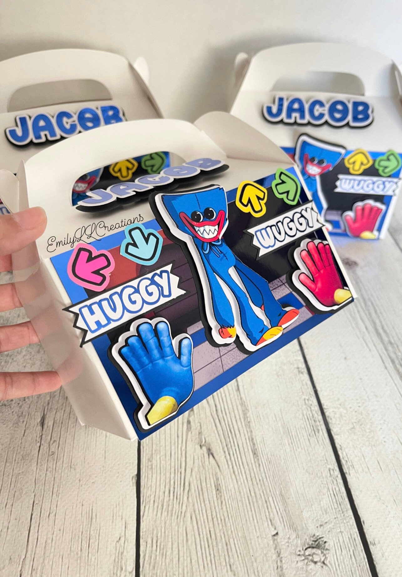 Huggy wuggy favor box huggy wuggy huggy wuggy party - Etsy Canada