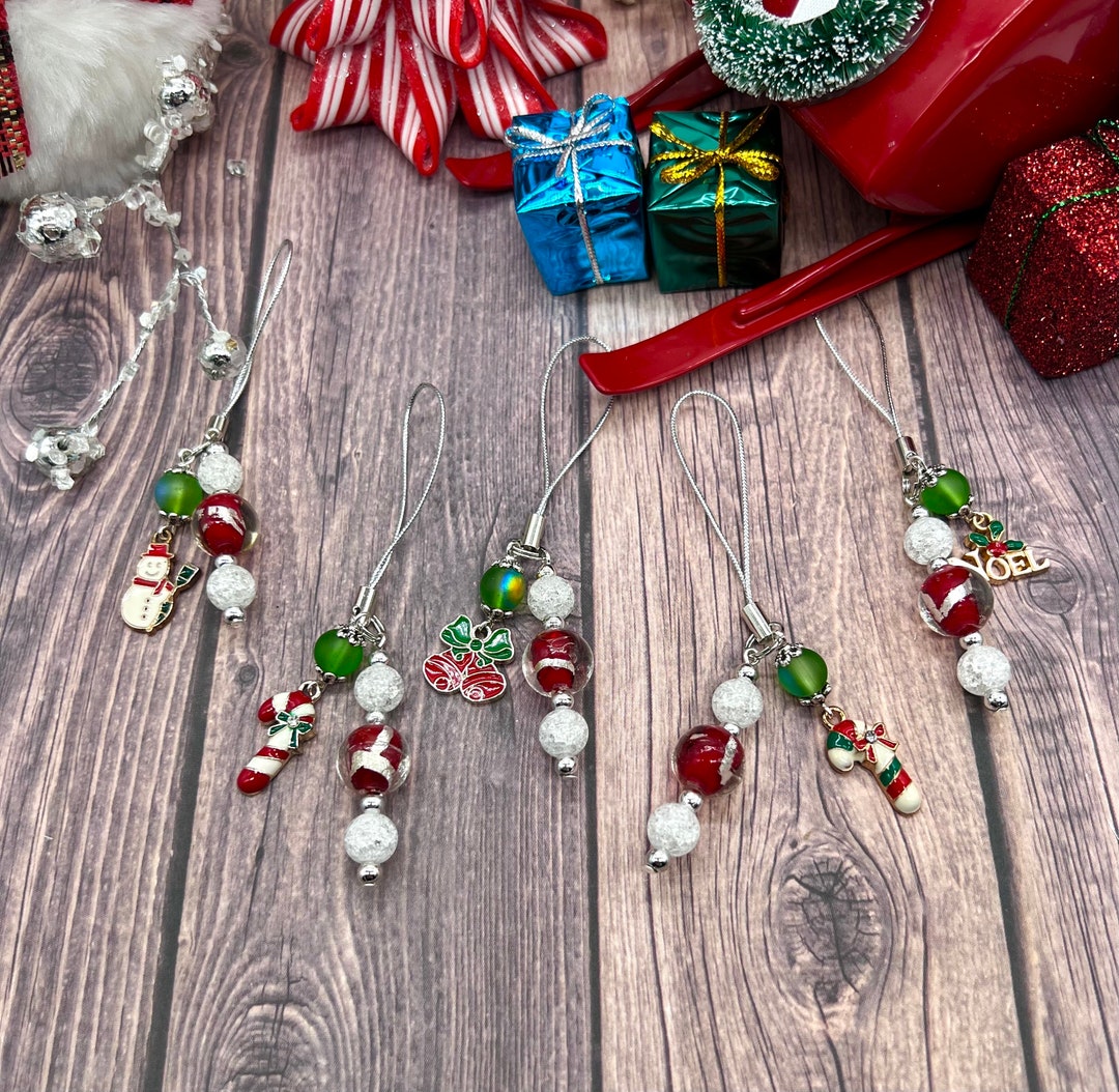 Christmas Phone Charms Holiday Phone Charms Xmas Phone Charms Keychains ...