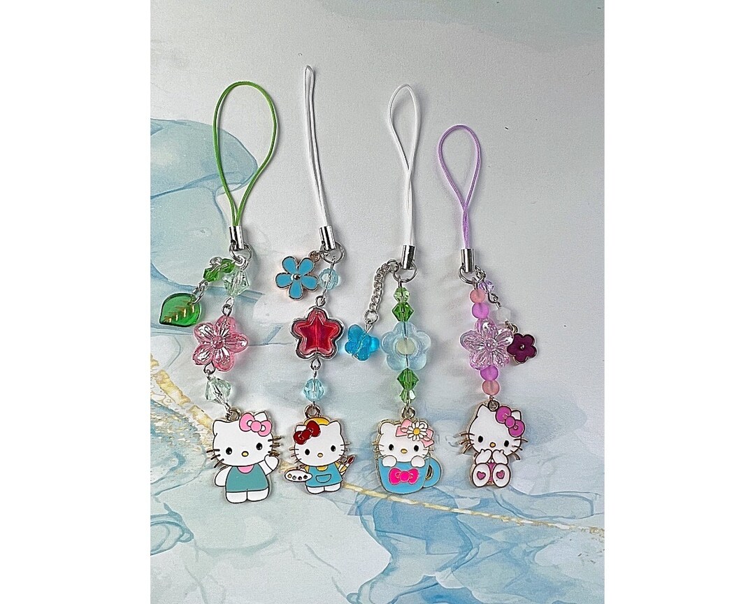 Hello Kitty Phone Charms - Etsy