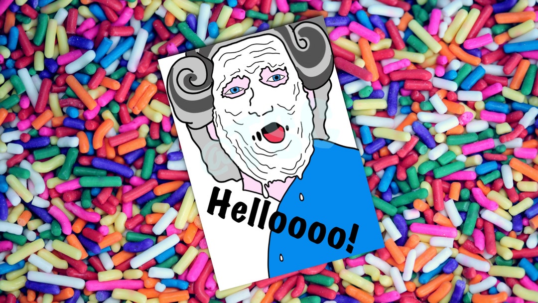 Mrs Doubtfire Greetings Card Mrs Doubtfire Hello Card Just - Etsy