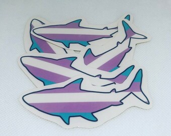 Trans Pride Shark - Etsy