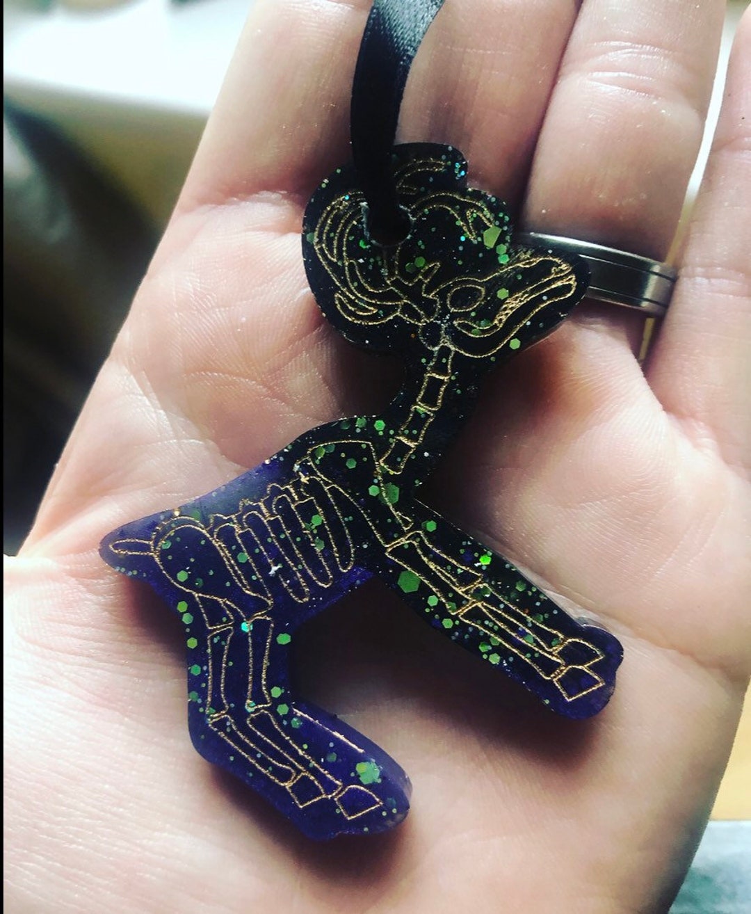 Reindeer Skeleton Decoration, Reindeer Christmas Decoration, Gothic ...