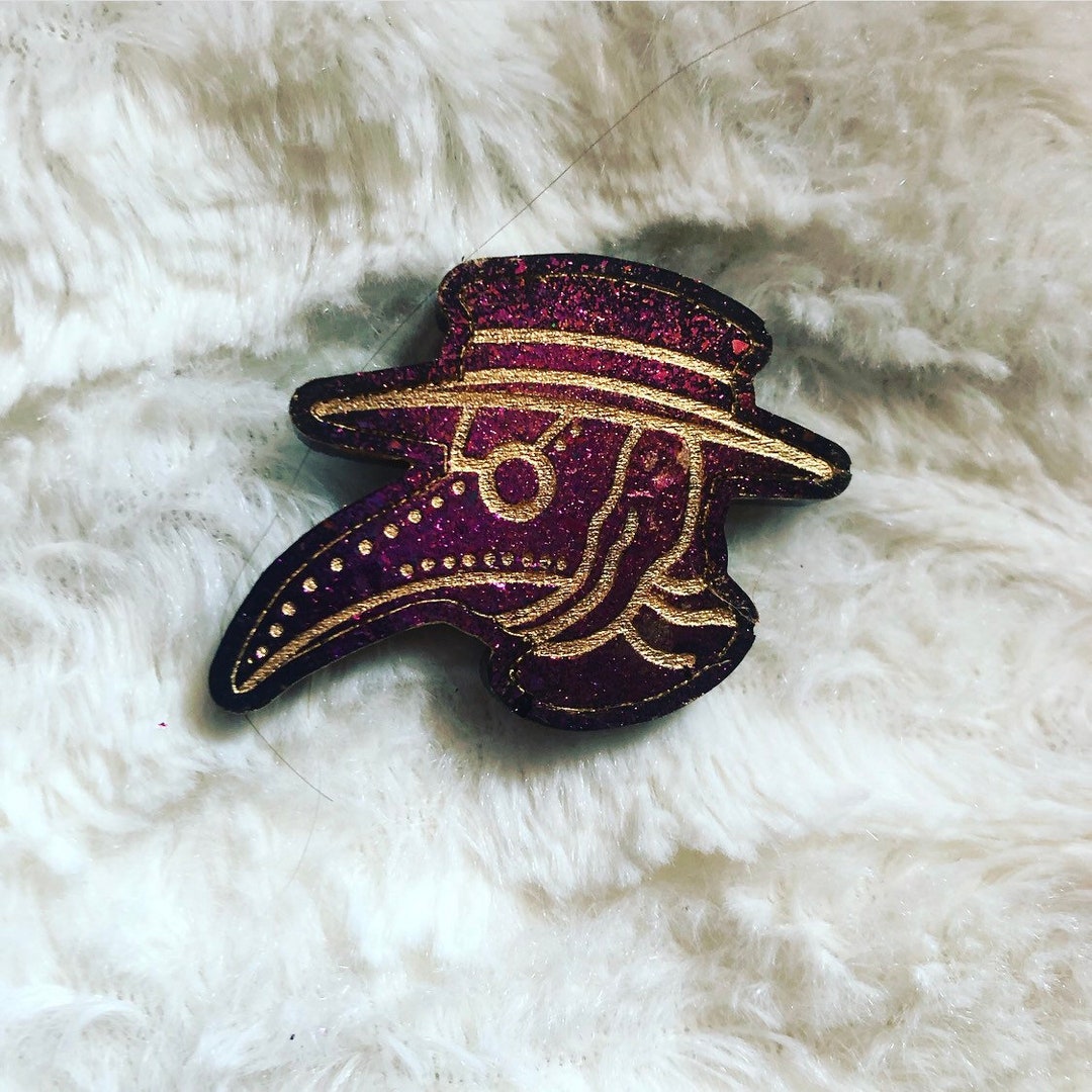 Plague Doctor Pin Badge, Covid Badge, Doctor Badge, Medical Badge ...