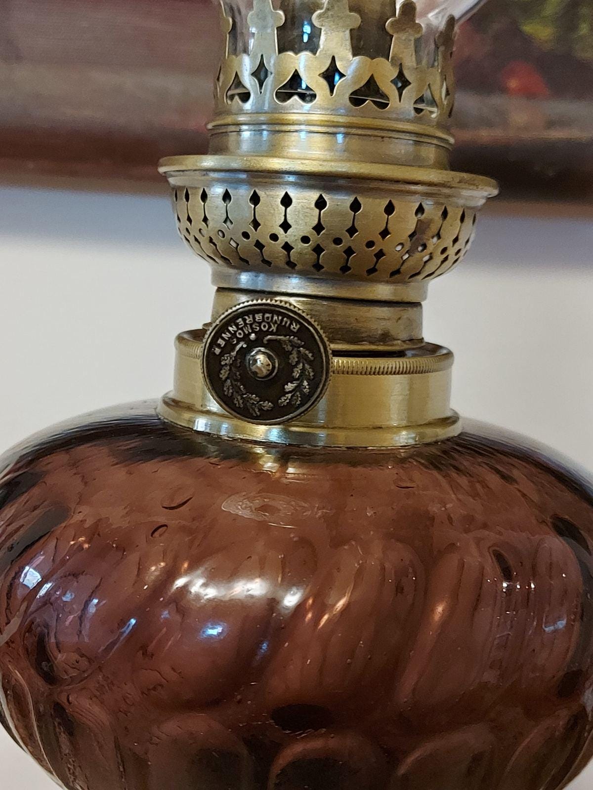 Antique, Functional Oil Lamp – Kosmos Rundbrenner, Late 19th Century - Etsy