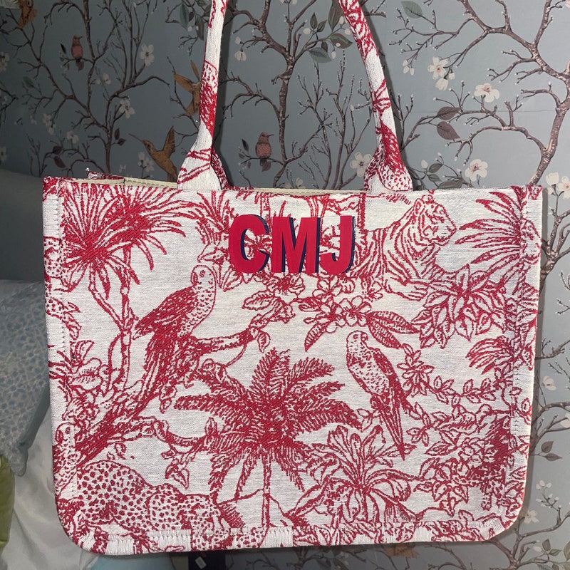 Monogram Tote Bag - Etsy