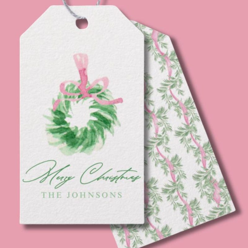 Custom Christmas Tag - Etsy