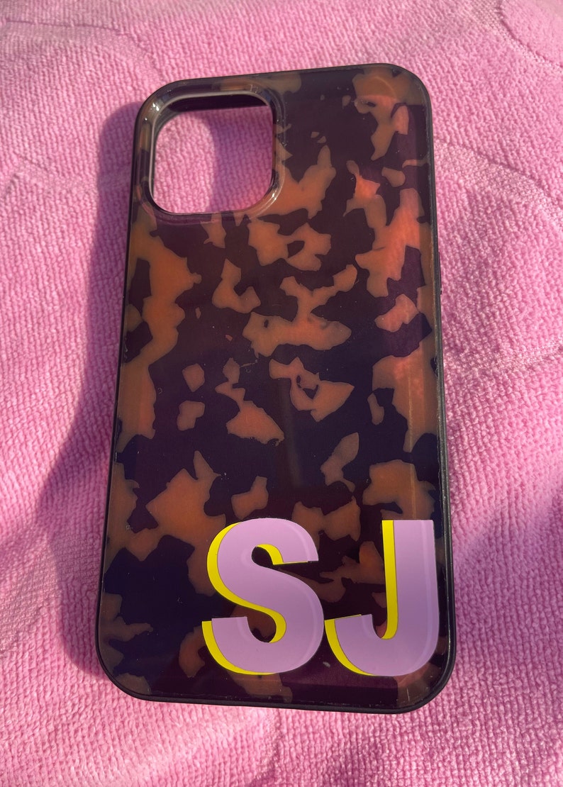 Shadow Block Monogram Decal Shadow Initials Sticker Double - Etsy