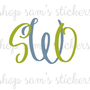 Custom Interlocked 3 Initial Monogram, Wedding Monogram, Custom Wedding ...