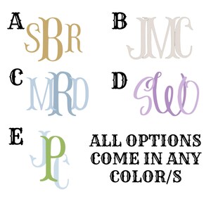 Custom Interlocked 3 Initial Monogram, Wedding Monogram, Custom Wedding ...