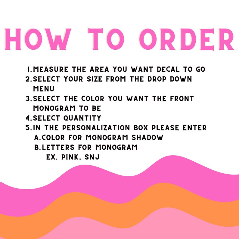 Shadow Block Monogram Decal Shadow Initials Sticker Double - Etsy