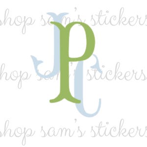 Custom Interlocked 3 Initial Monogram, Wedding Monogram, Custom Wedding ...