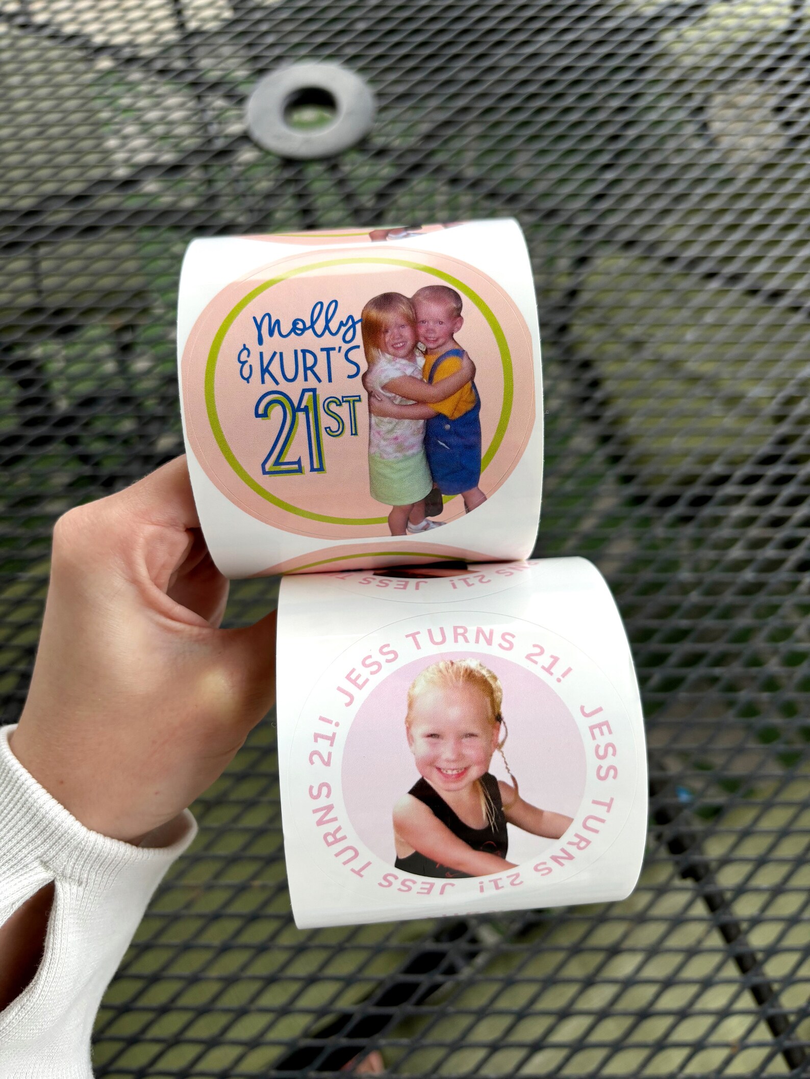 Custom 21st Birthday Sticker, Sign Night Sticker, Twenty First Birthday ...