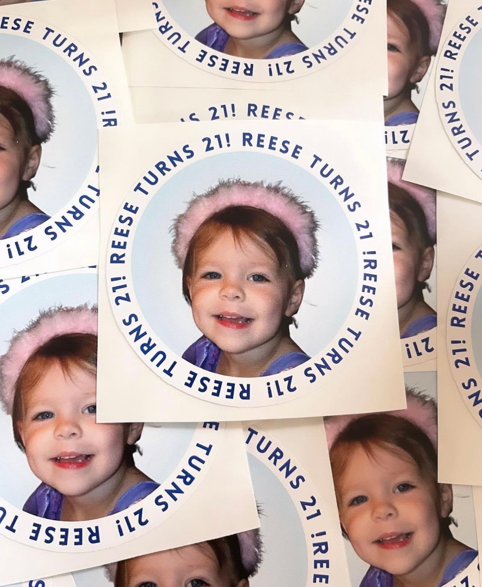 Custom 21st Birthday Sticker, Sign Night Sticker, Twenty First Birthday ...