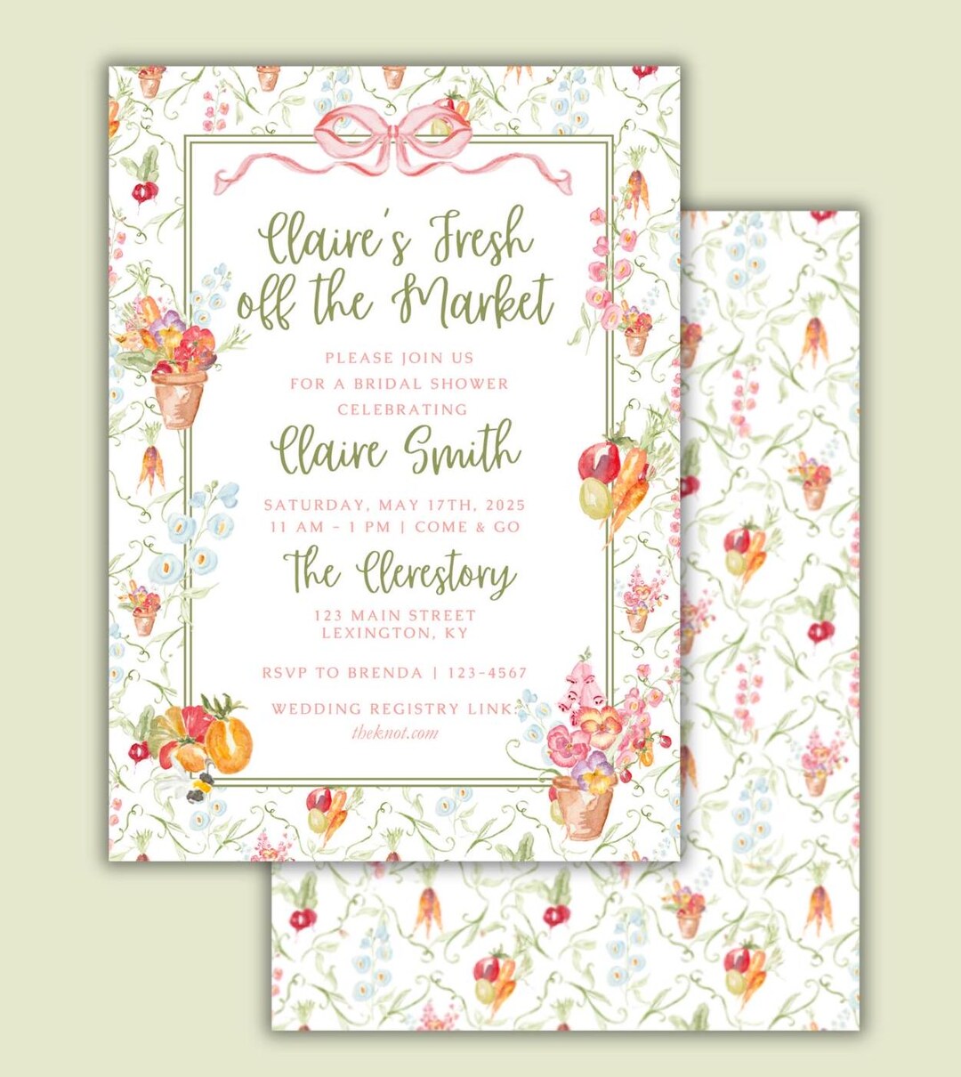Personalized Bridal Shower Invitation, Fresh off the Market Bridal ...