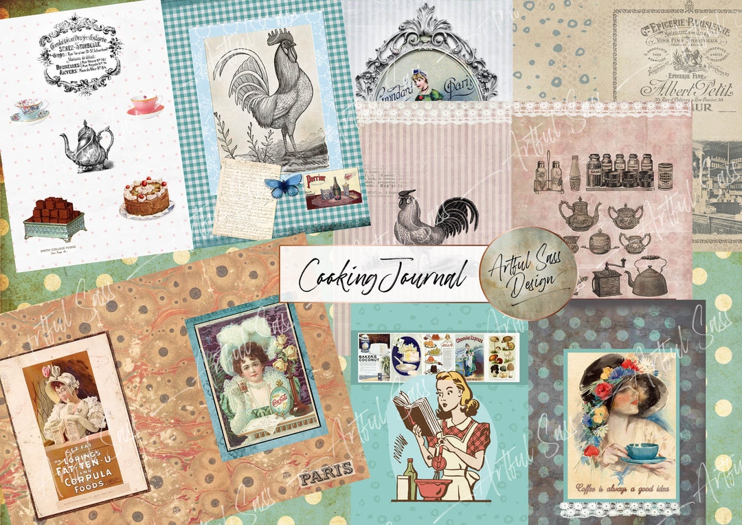 Recipe Journal Digital Kit With Cooking Theme - Etsy