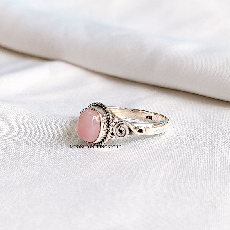 Pink Gemstone Ring - Etsy
