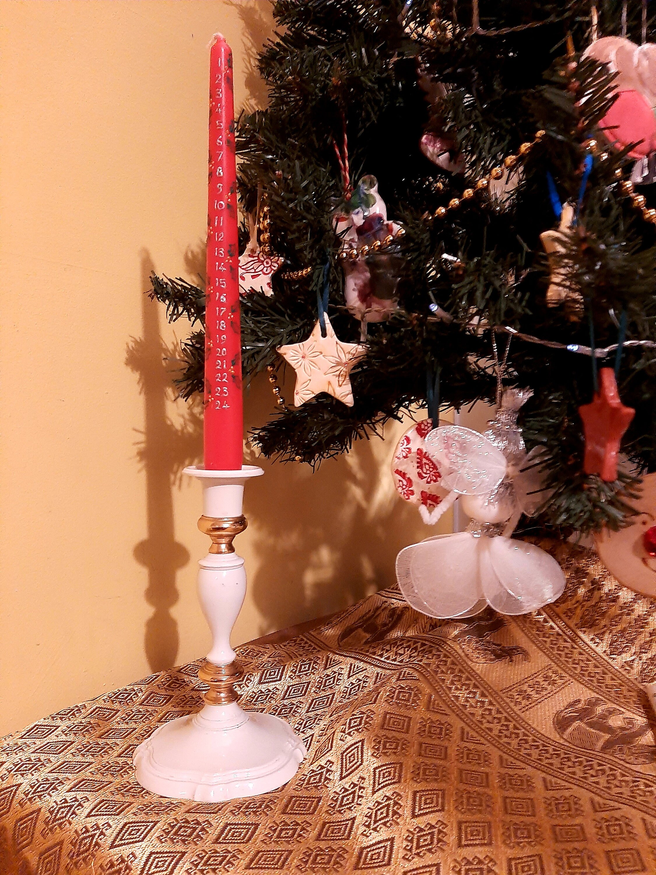 Advent Candle Taper Calendar Christmas Count Down Danish - Etsy