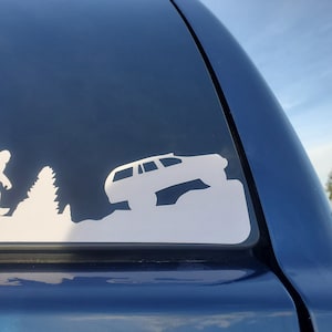 Windshield Decal for Jeep Grand Cherokee WJ Bigfoot Easter Egg Vinyl ...