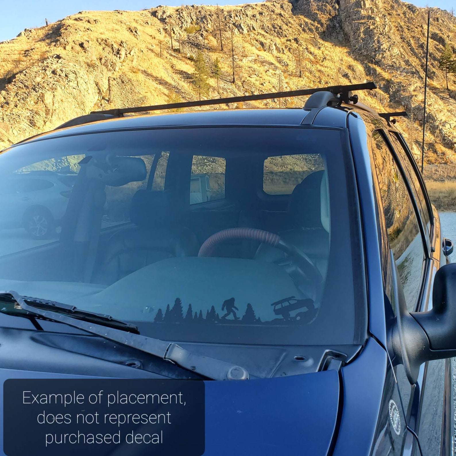 Windshield Decal for Jeep Grand Cherokee WK2 Bigfoot Easter Egg Vinyl ...