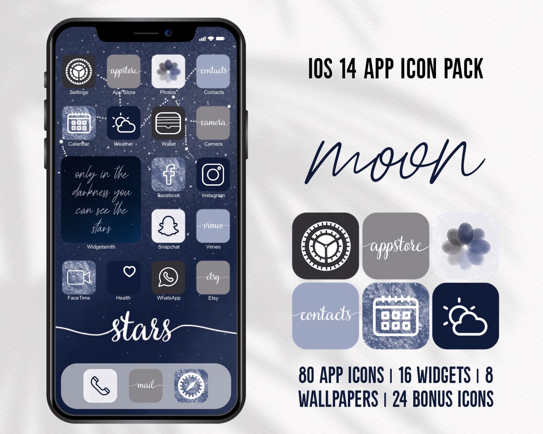Galaxy App Icons Dark, Dark App Icons, Black App Icons, Moon App Icons ...