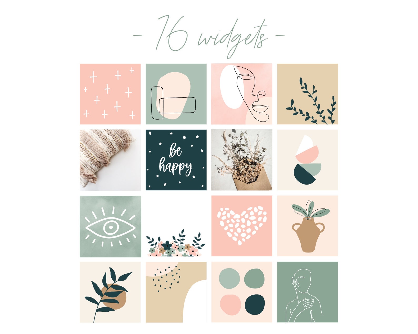 Boho Ios Handdrawn App Icons Boho Love Theme Pack Aesthetic Pink Blue ...