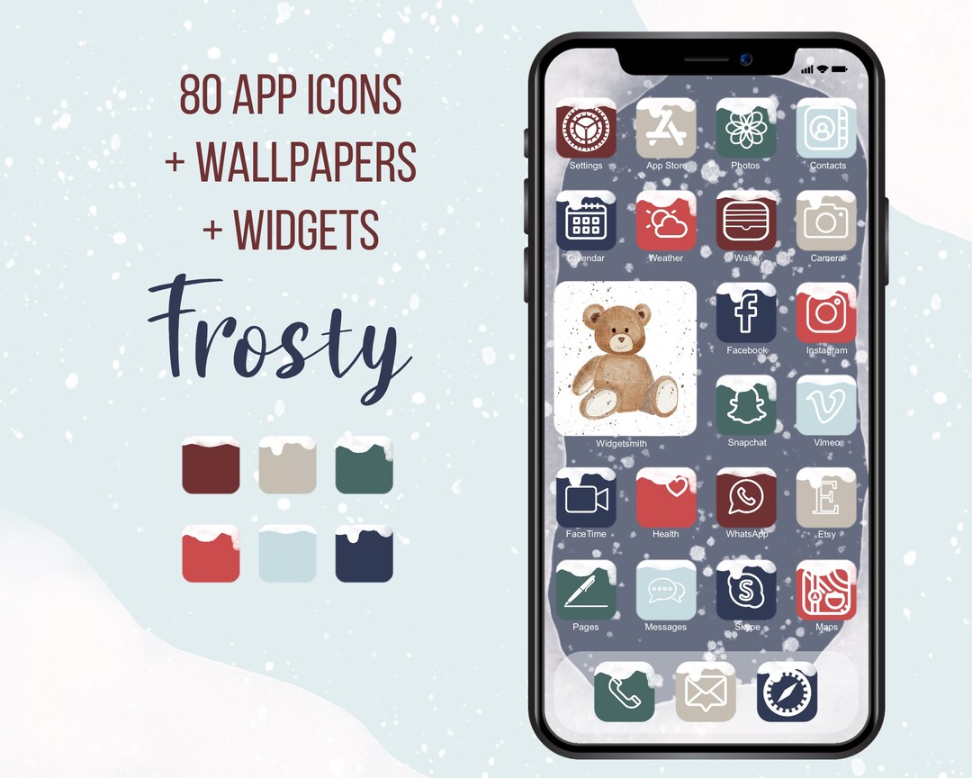 Winter App Icons, Christmas Ios14, Christmas App Icons, Christmas ...