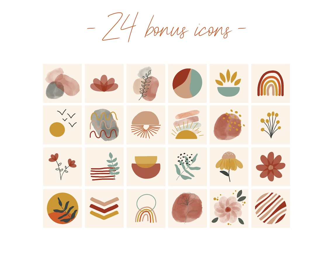 Vintage Boho App Icons Aesthetic Boho App Elements Ios14 Vintage App ...