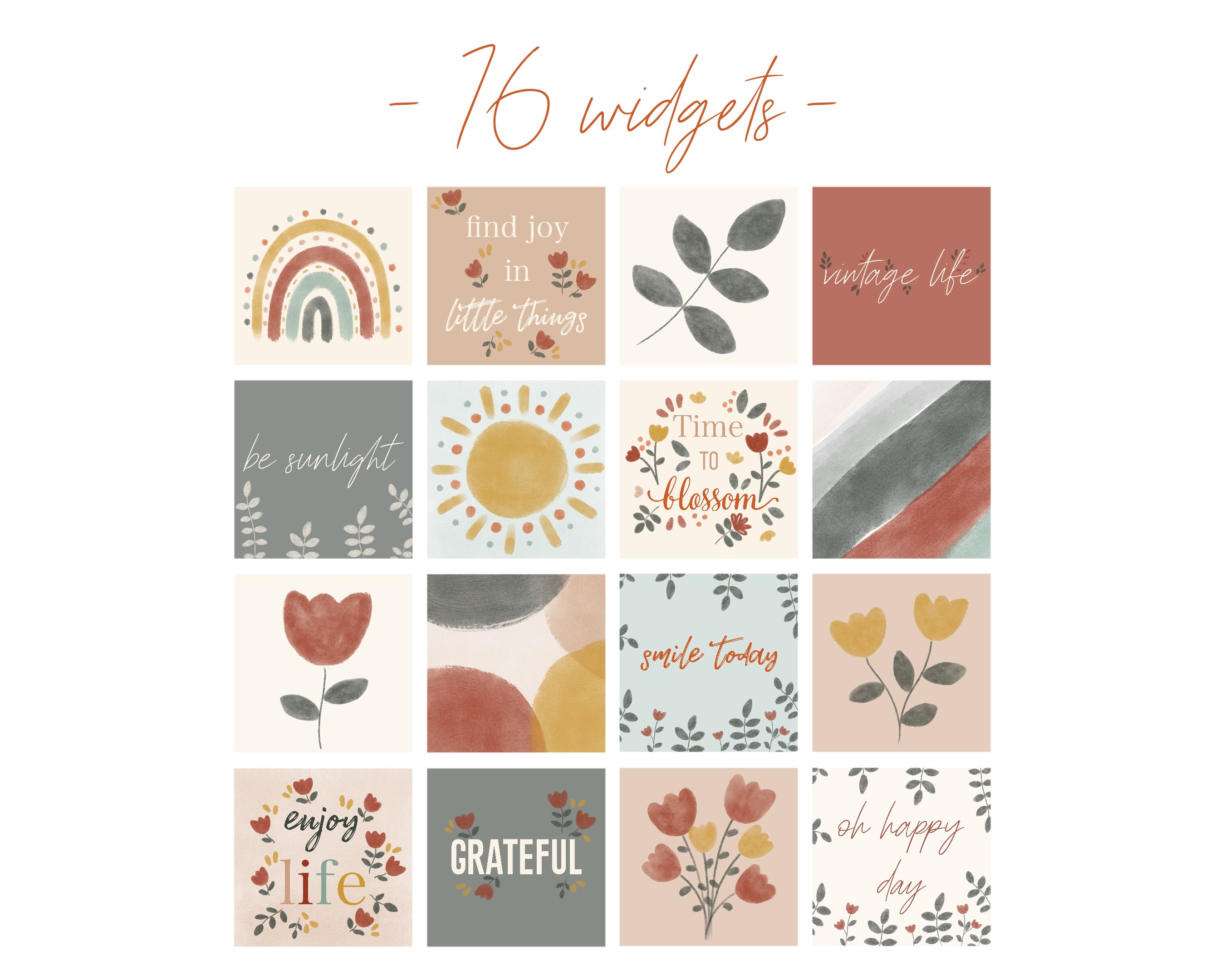 Vintage Boho App Icons Aesthetic Boho App Elements Ios14 Vintage App ...