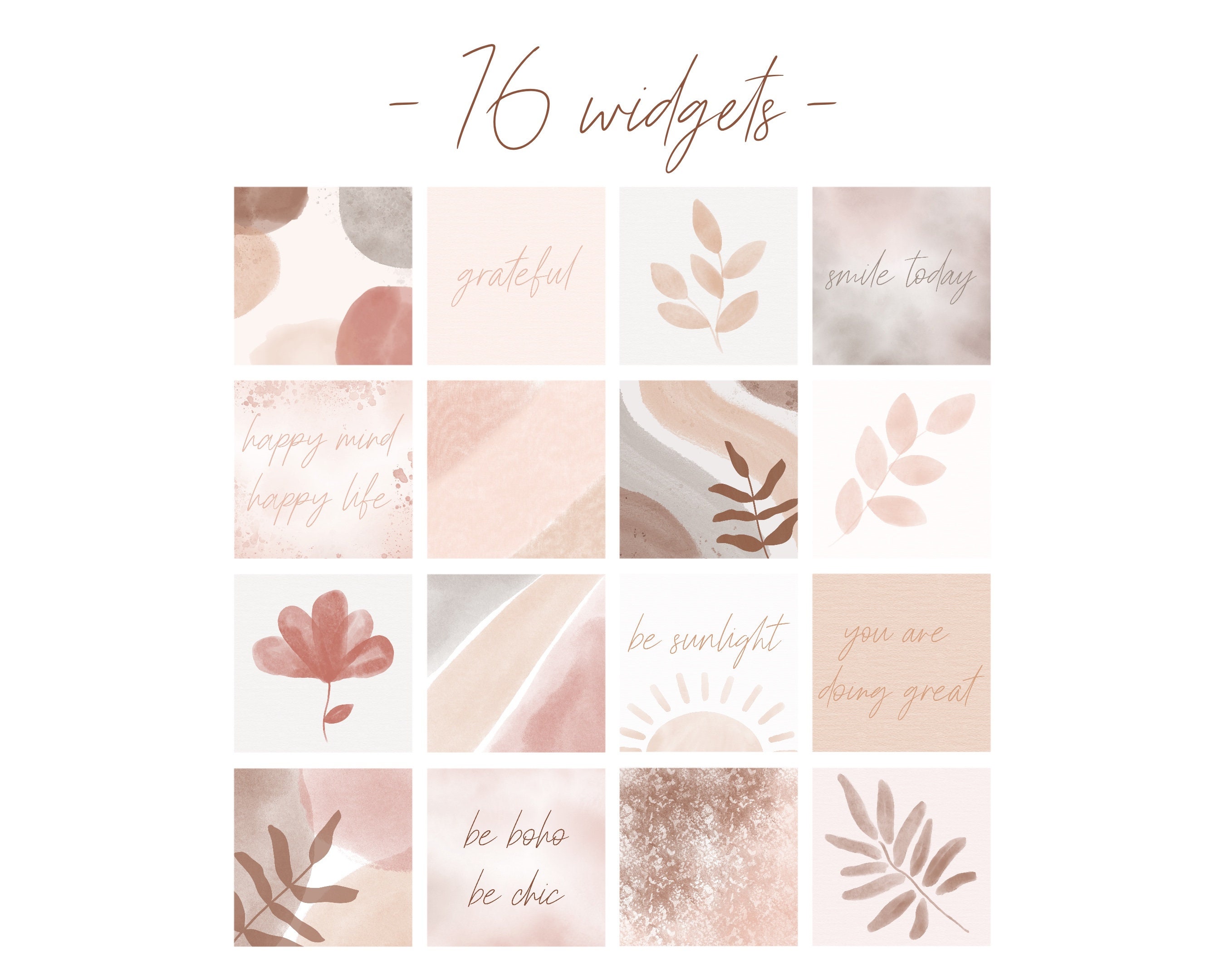 Boho App Icons Aesthetic Boho App Elements iPhone Icons Ios Boho App ...