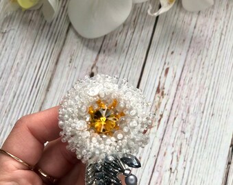 Dandelion Brooch - Etsy
