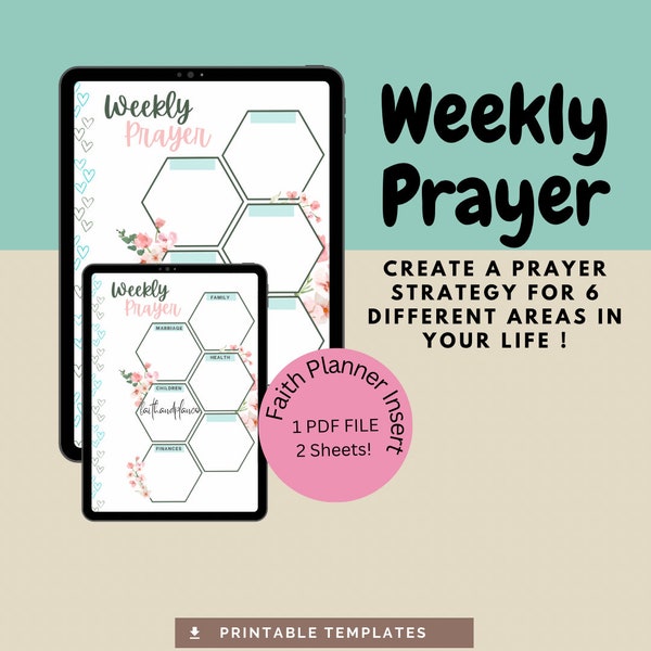 Faith Planner Insert - Etsy