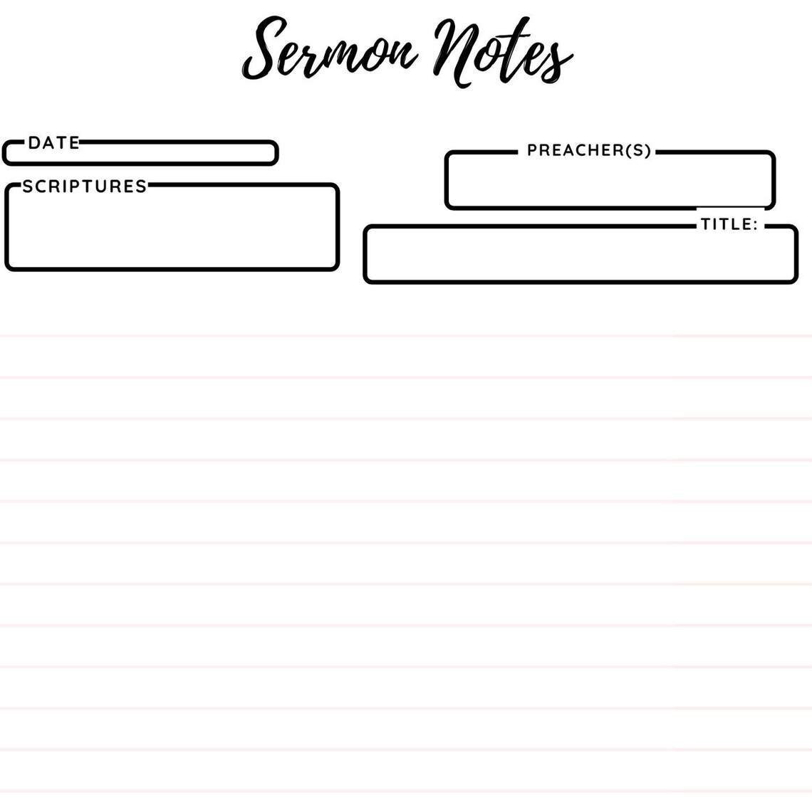 Big Happy Planner Inserts, Big Happy Planner Printable, Bible Study ...