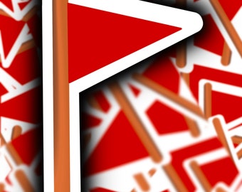 Red Flag Reaction Emote for Twitch Optimized and Ready for Use - Etsy