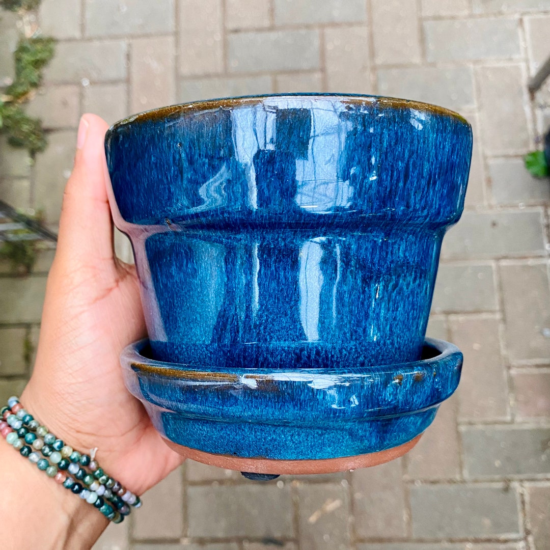 Pick Your Color Ceramic Pot - 4 Inch Pot Size - Unique - Premium ...