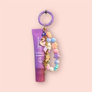 Lip Balm Keychain Charm Set – E.l.f. Squeeze Me Lip Gloss With Cute ...