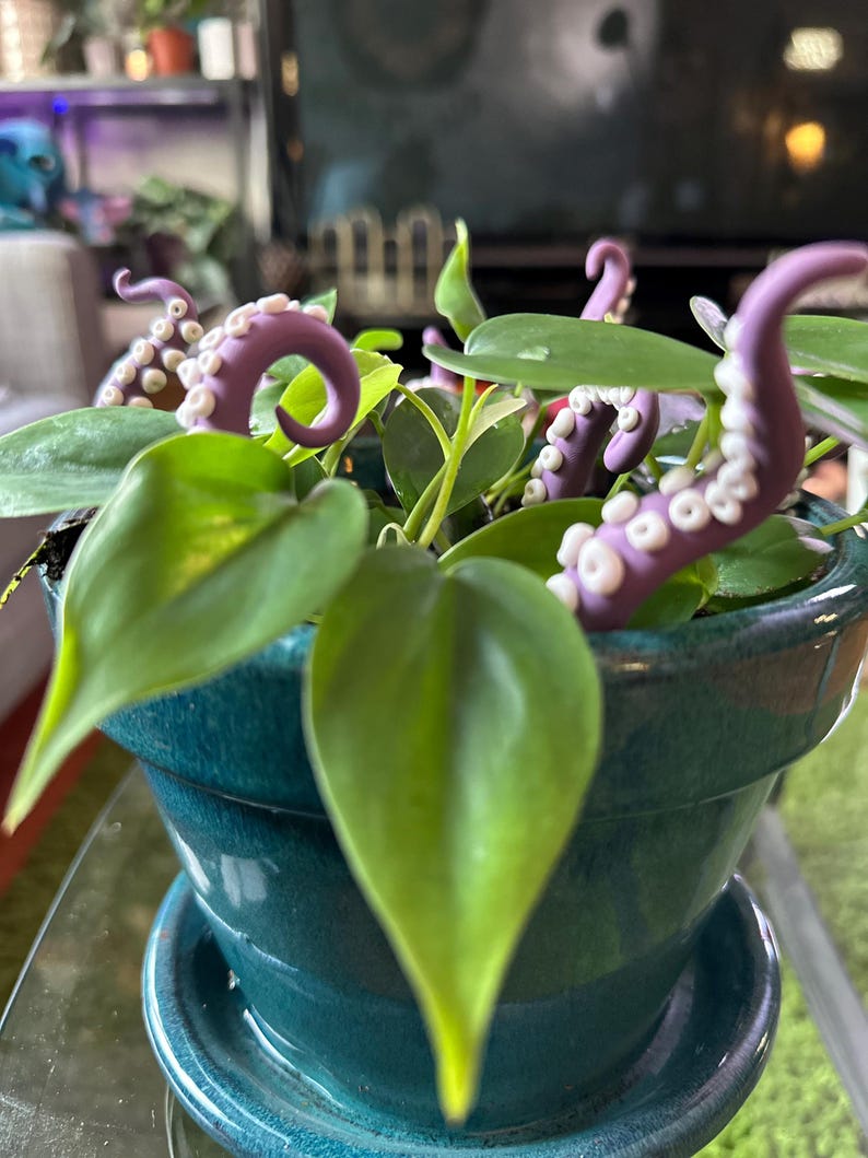 Purple Sea Creature Tentacles - Halloween Decor - Plant Friend - Fall ...