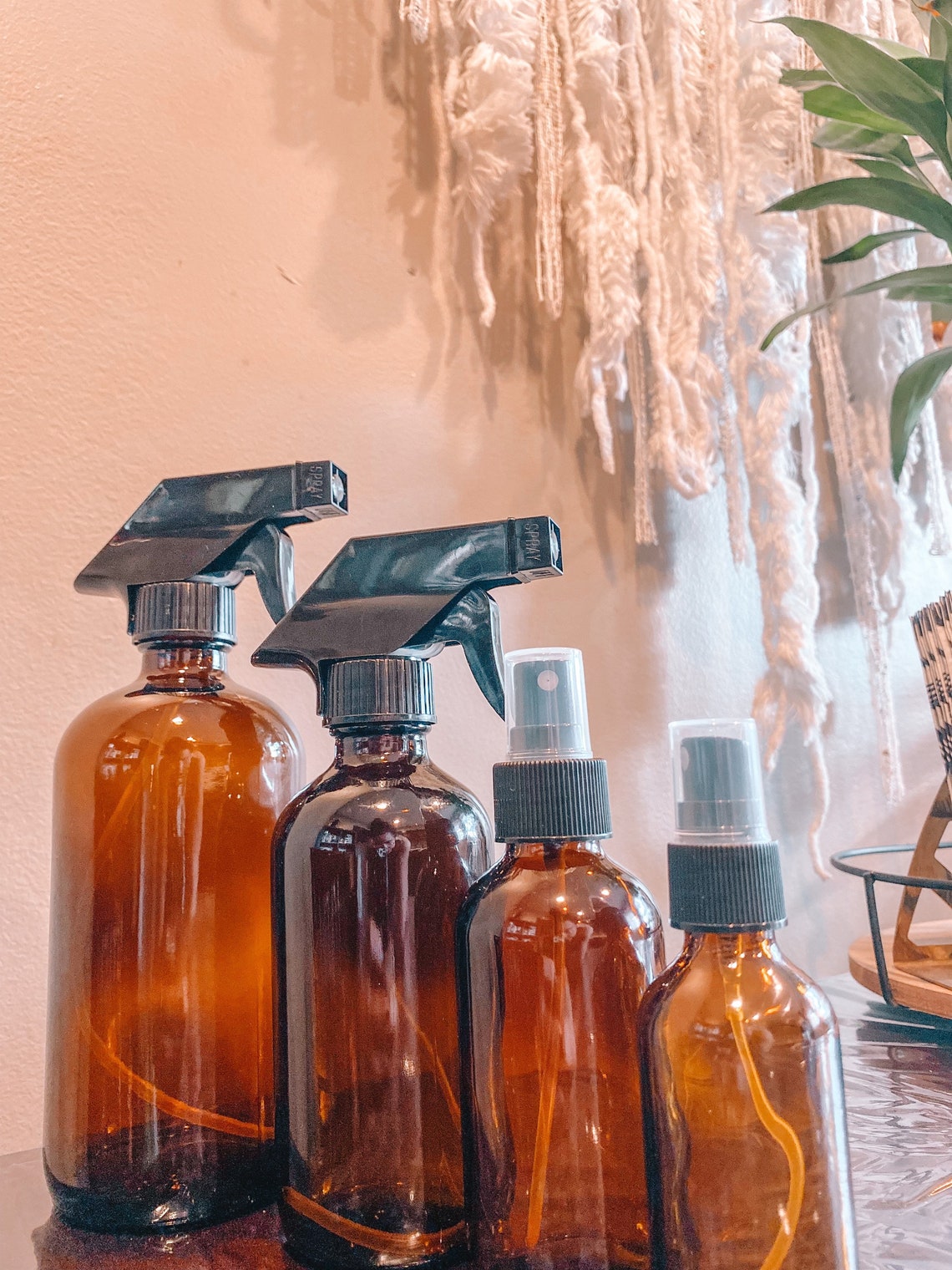 Amber Glass Plant Mister: Vintage Style Spray Bottle (2-6 Oz) - Etsy