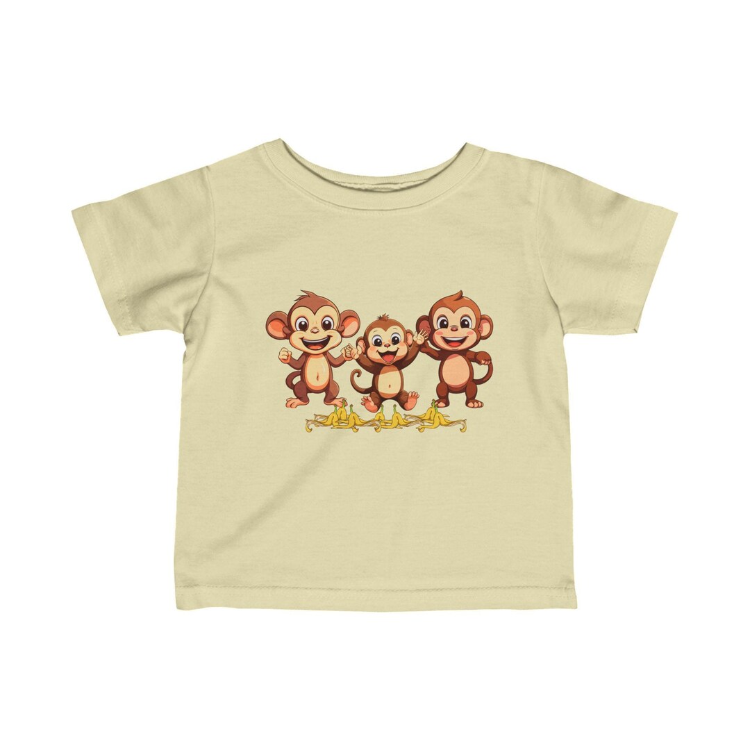 Funny Monkeys Toddler Shirt, Monkey Toddler T- Shirt, Animal Kids ...
