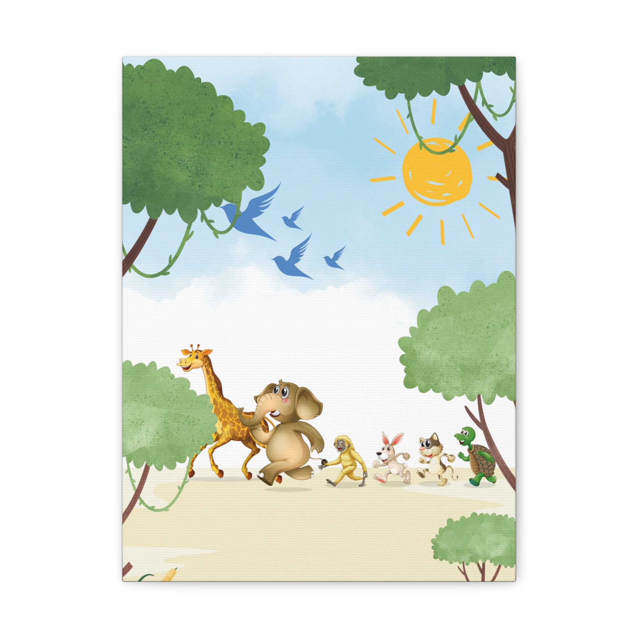 Safari Animals Wall Decor, Watercolor Safari Animals Wall Art - Etsy