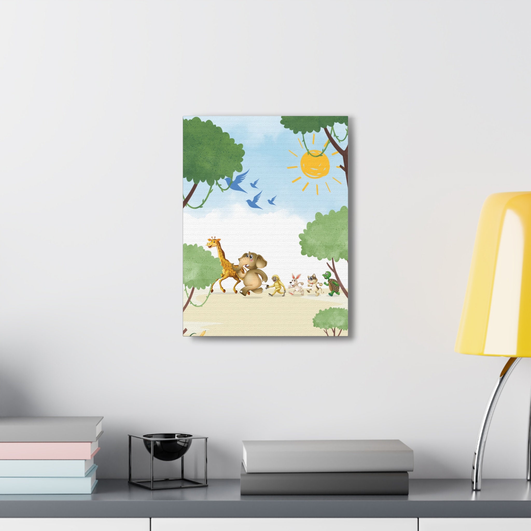 Safari Animals Wall Decor, Watercolor Safari Animals Wall Art - Etsy