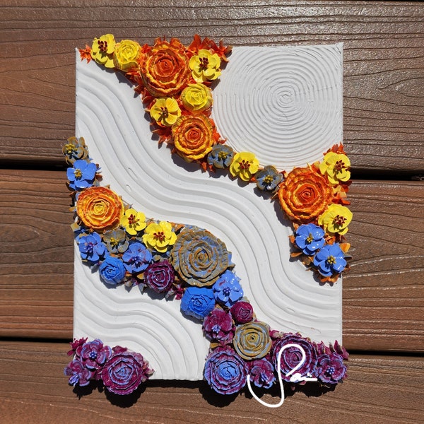 Textured Acrylic Art - Etsy