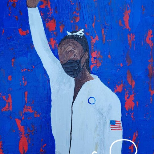 Simone Biles 2021 Olympics Original Painting / Portrait Painting ...