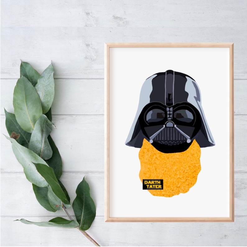 Darth Vader (tater) Print - Star Wars - Digital Download - Etsy