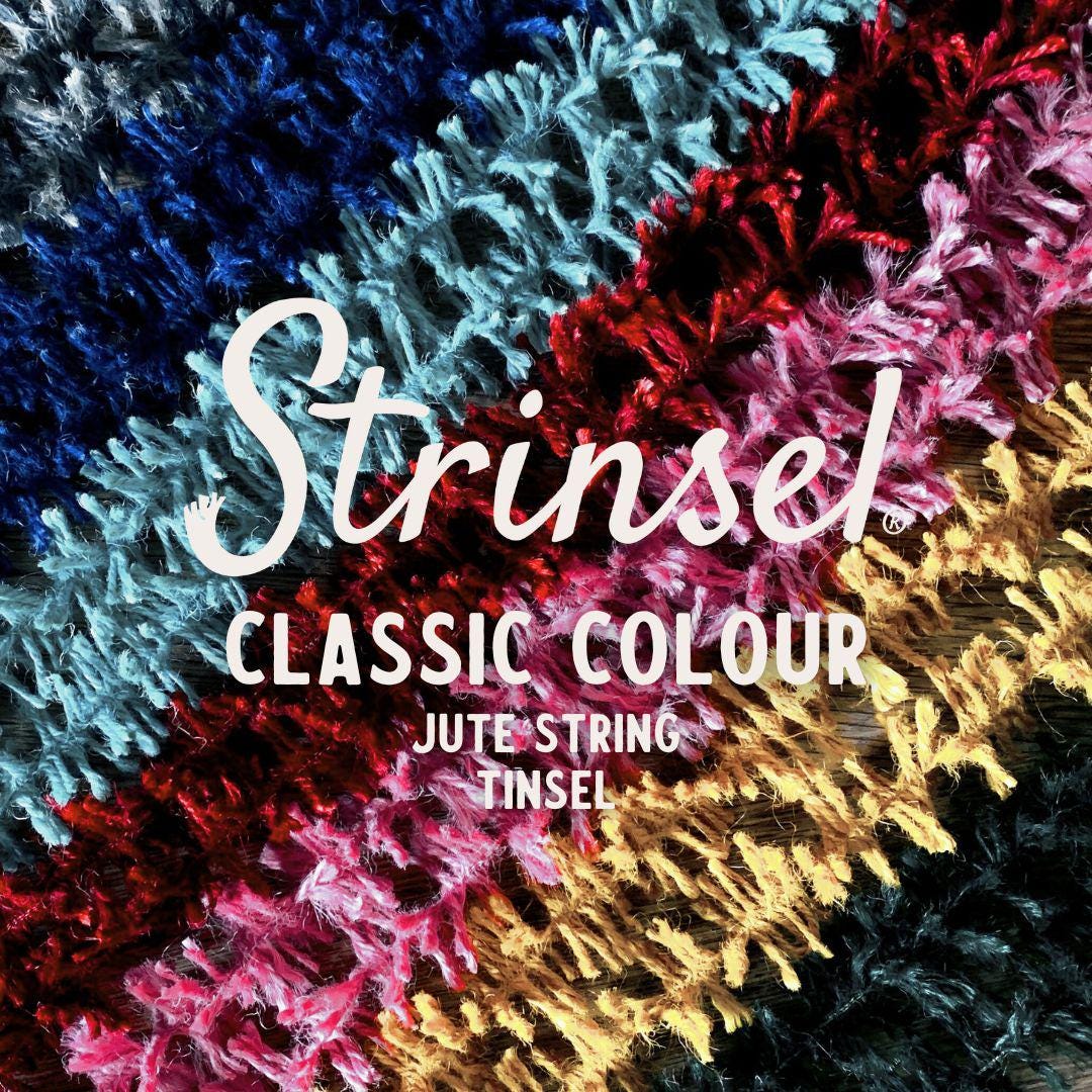 Classic Colour Strinsel | Dyed Jute String Tinsel - Etsy