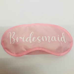 Personalised Wedding Sleep Mask Eye Mask Sleep Cover Eye Cover Bride ...