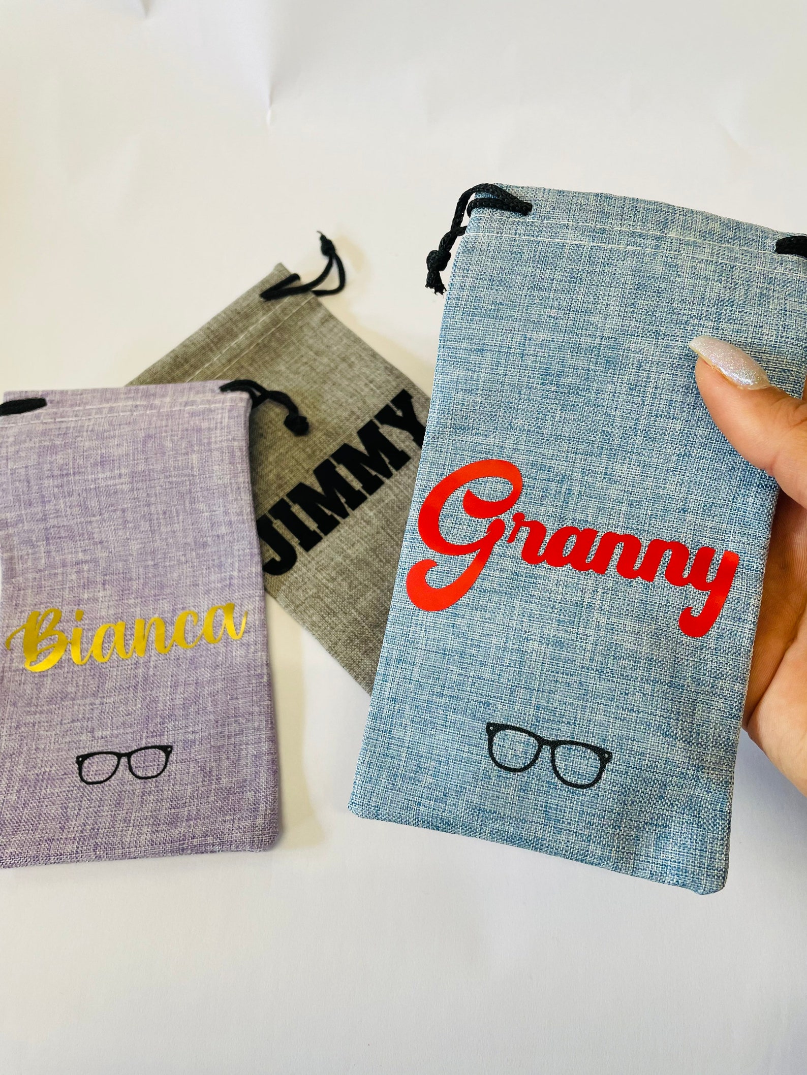 Personalised Glasses Pouch Spectacles Glass Holder Glass - Etsy