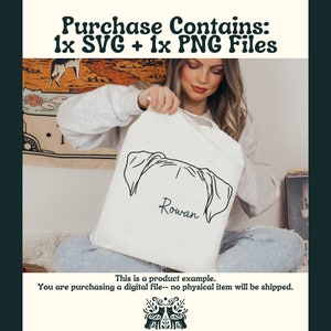 Boxer Dog Ear Outline SVG Cut File and PNG File for Cricut or ...