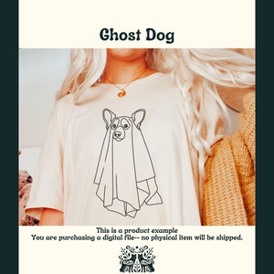 Ghost Dog SVG and PNG Files - Halloween Dog Svg File and PNG File for ...